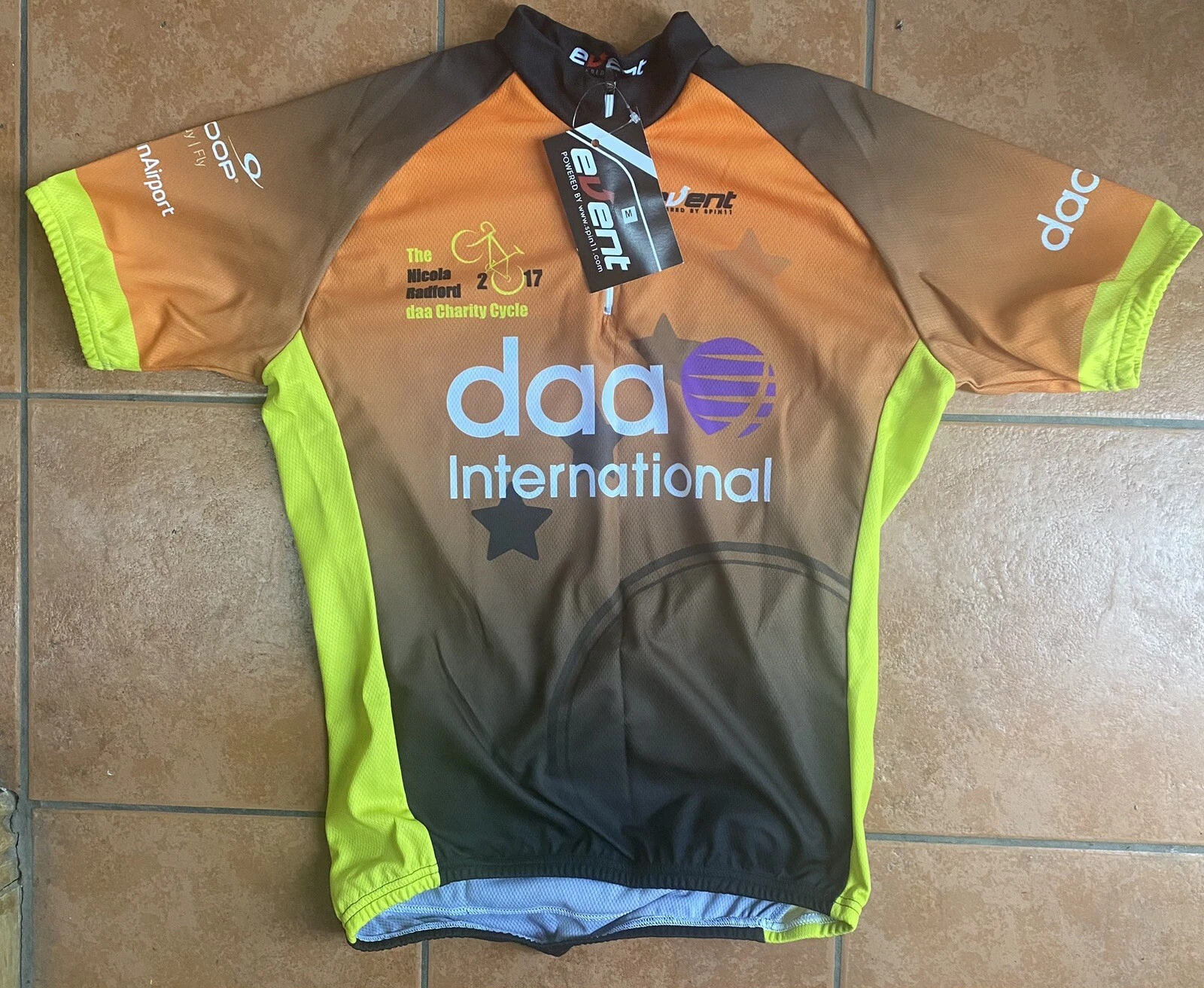 DAA Logo Cycling Jersey (Spin11, Medium) – Event Short Sleeve Jersey ...