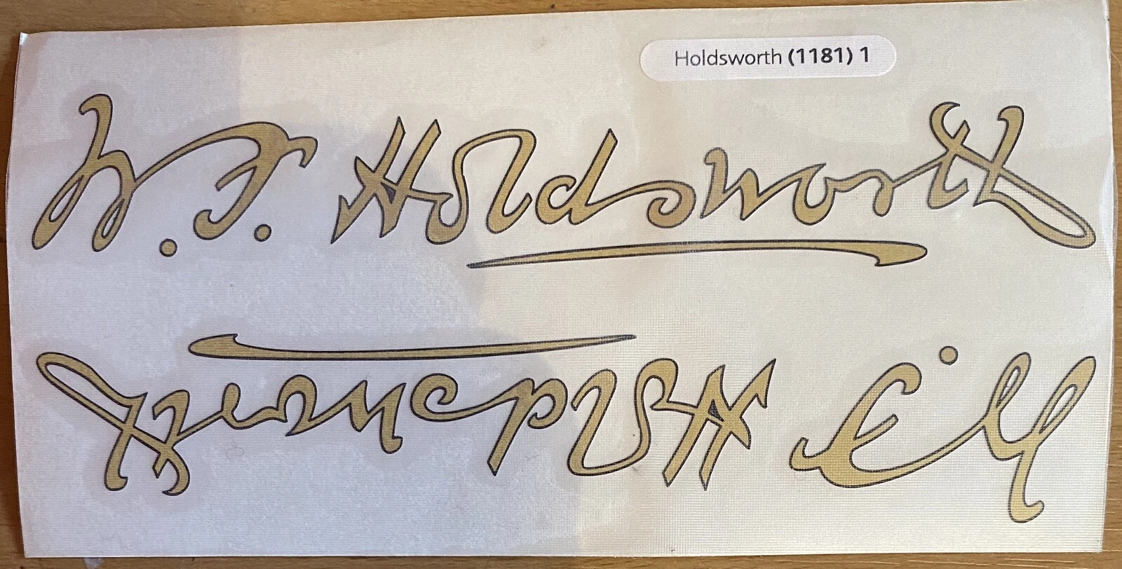 Holdsworth Down Tube Decals – Bicycle Sticker Set - Simply Sorcha